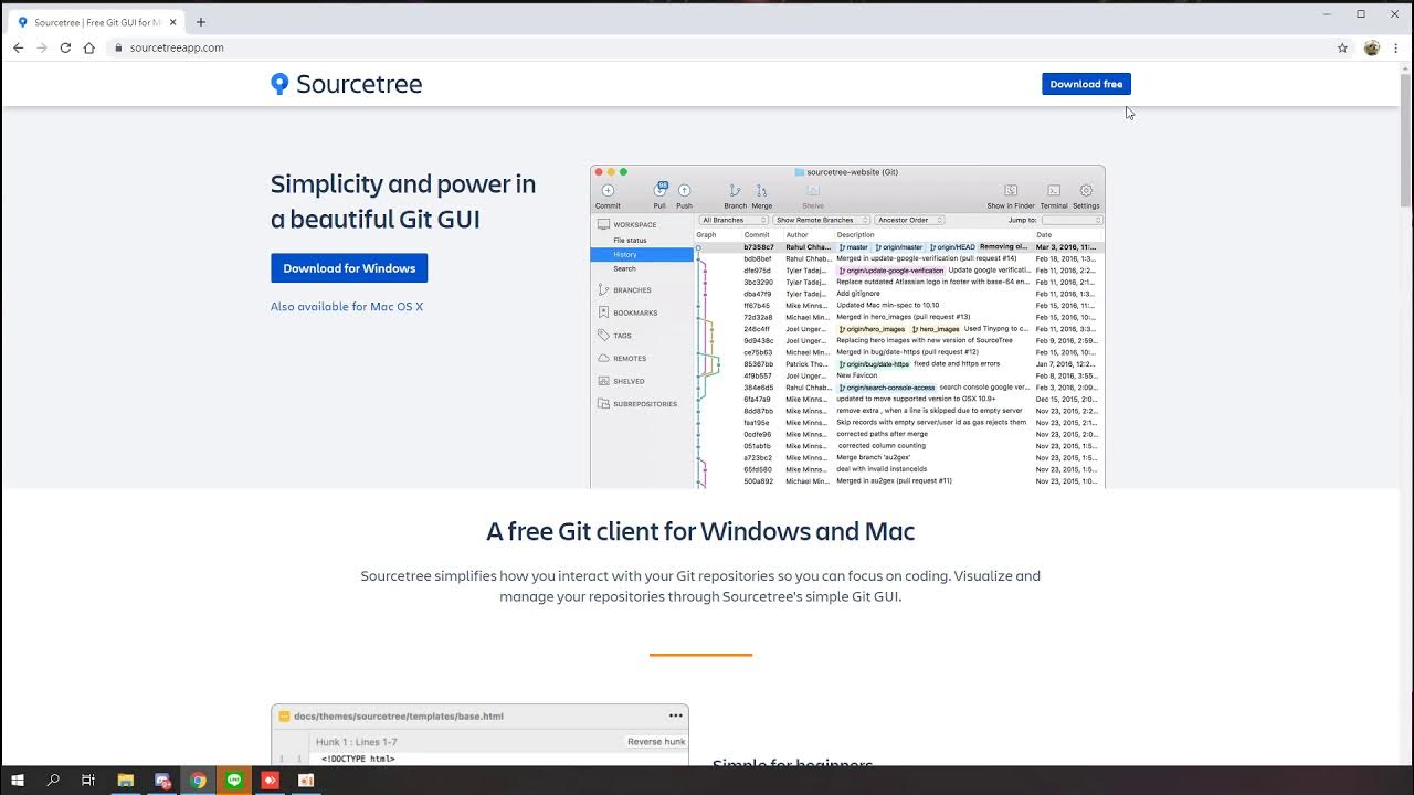 Git Sourcetree Gui介面安裝 Youtube