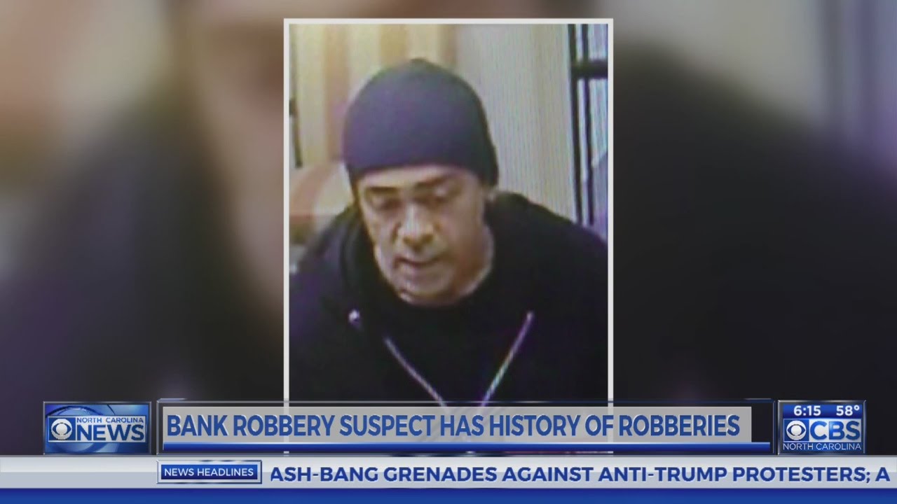 Accused NC bank robber had previously served 25 years in prison - YouTube