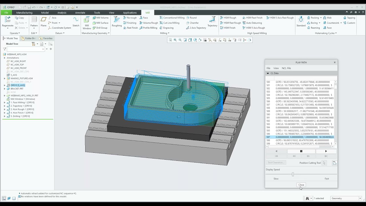 CNC Automation using Creo - YouTube