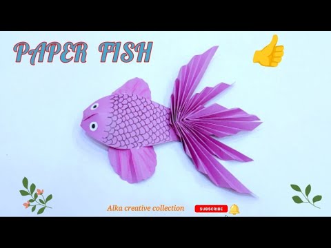 3d Paper Fish 🐟/ Paper se Machli banaye #papercraft #diy - YouTube