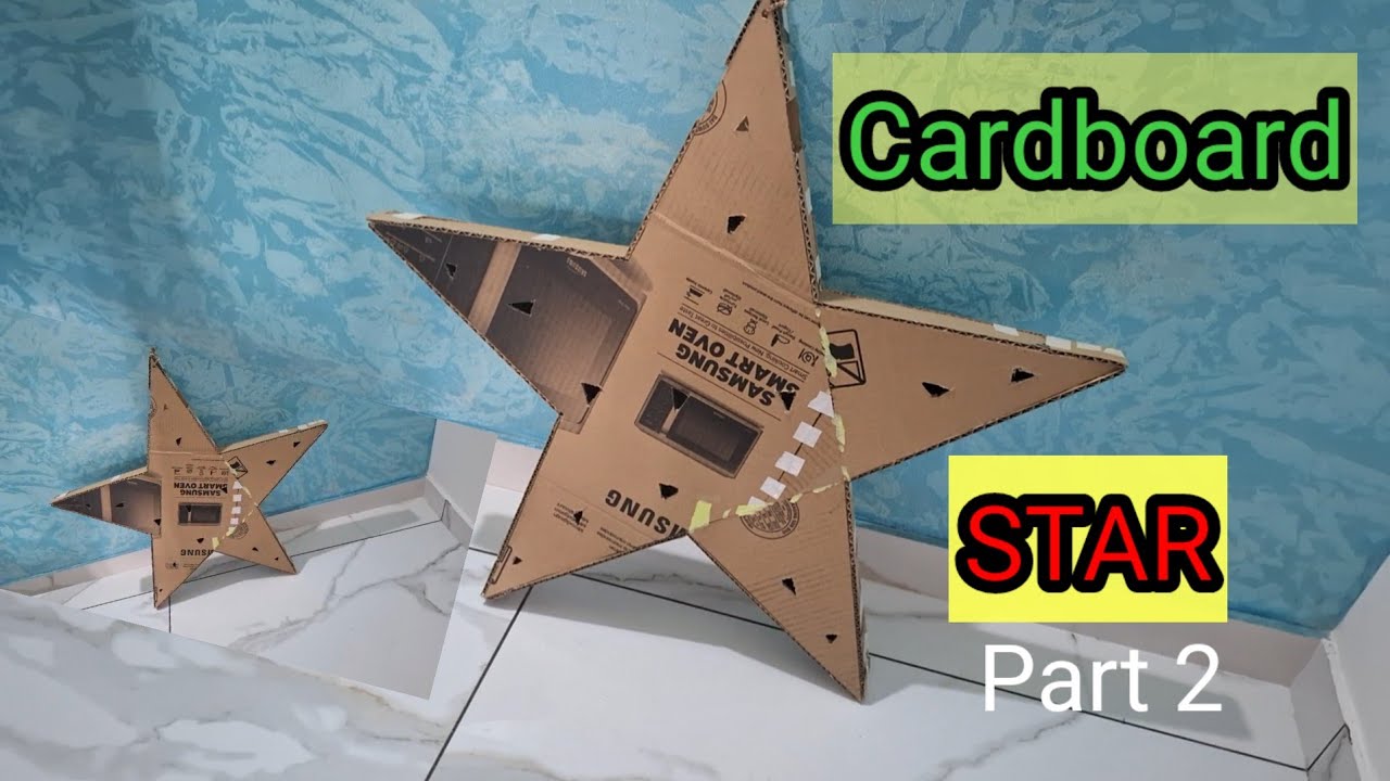 How to cut a star out of cardboard || Anitha's Vlogs - YouTube