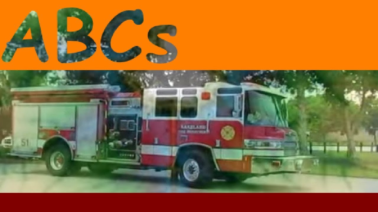 Fire truck ABCs! Fire truck song for kids - YouTube