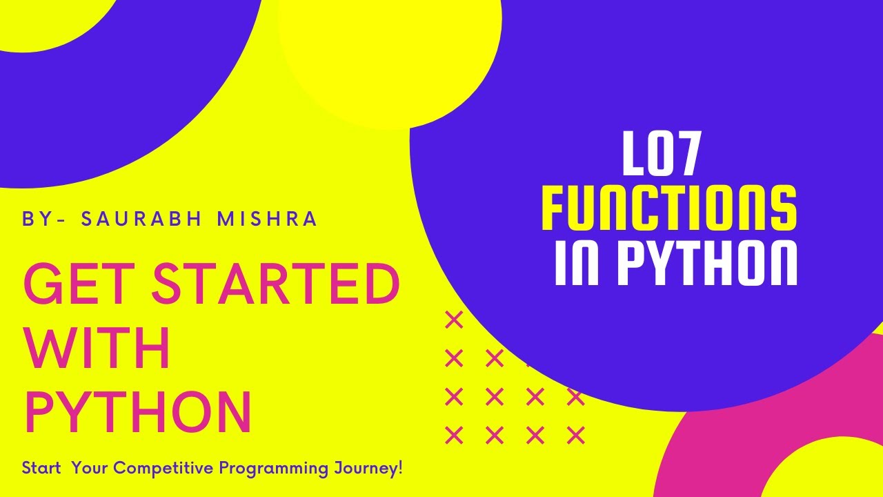 07- Fuctions in python in hindi | learn python full course for begginers | python full course ...