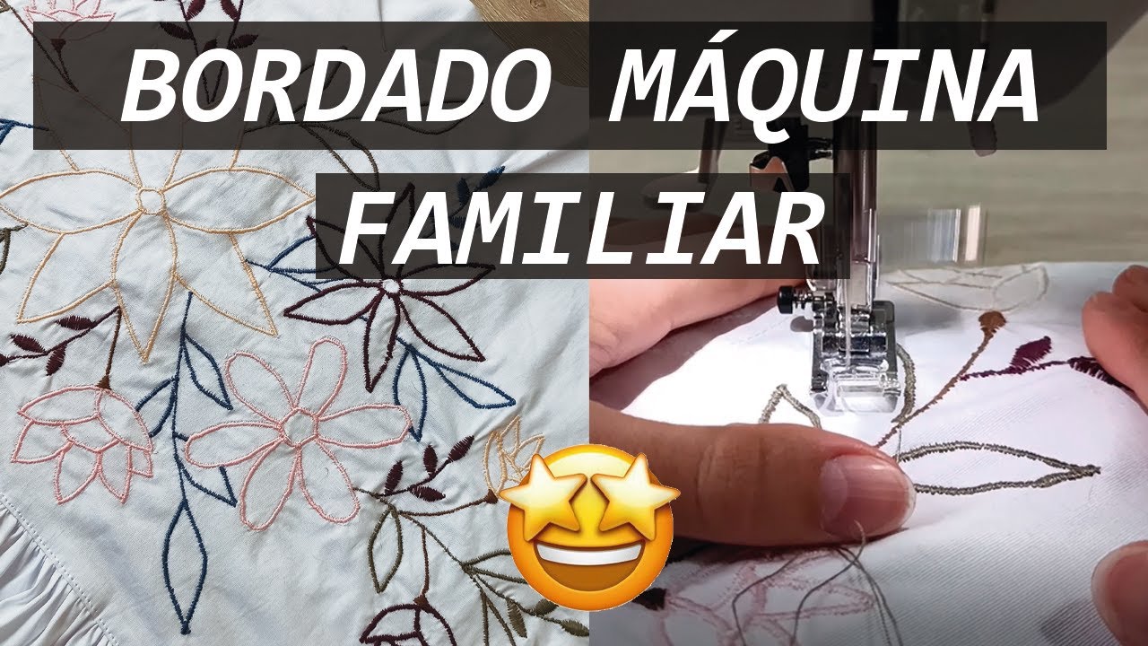 Cómo BORDAR con máquina Familiar!! 🔥 (MUY FÁCIL) 😱 - YouTube