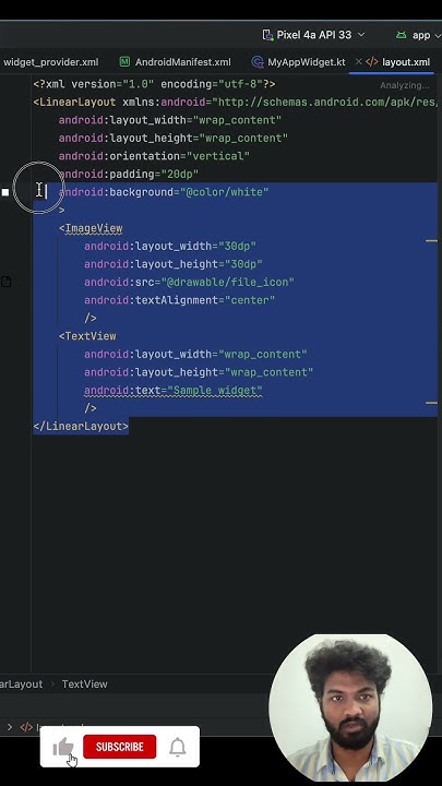 Widgets in android Studio: Create custom widgets #android #androidgames ...