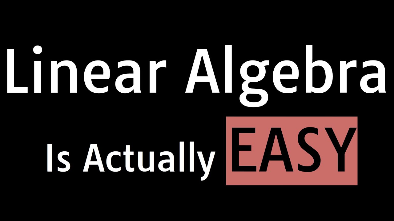 Give Me 30 min, I will make Linear Algebra Click Forever - YouTube