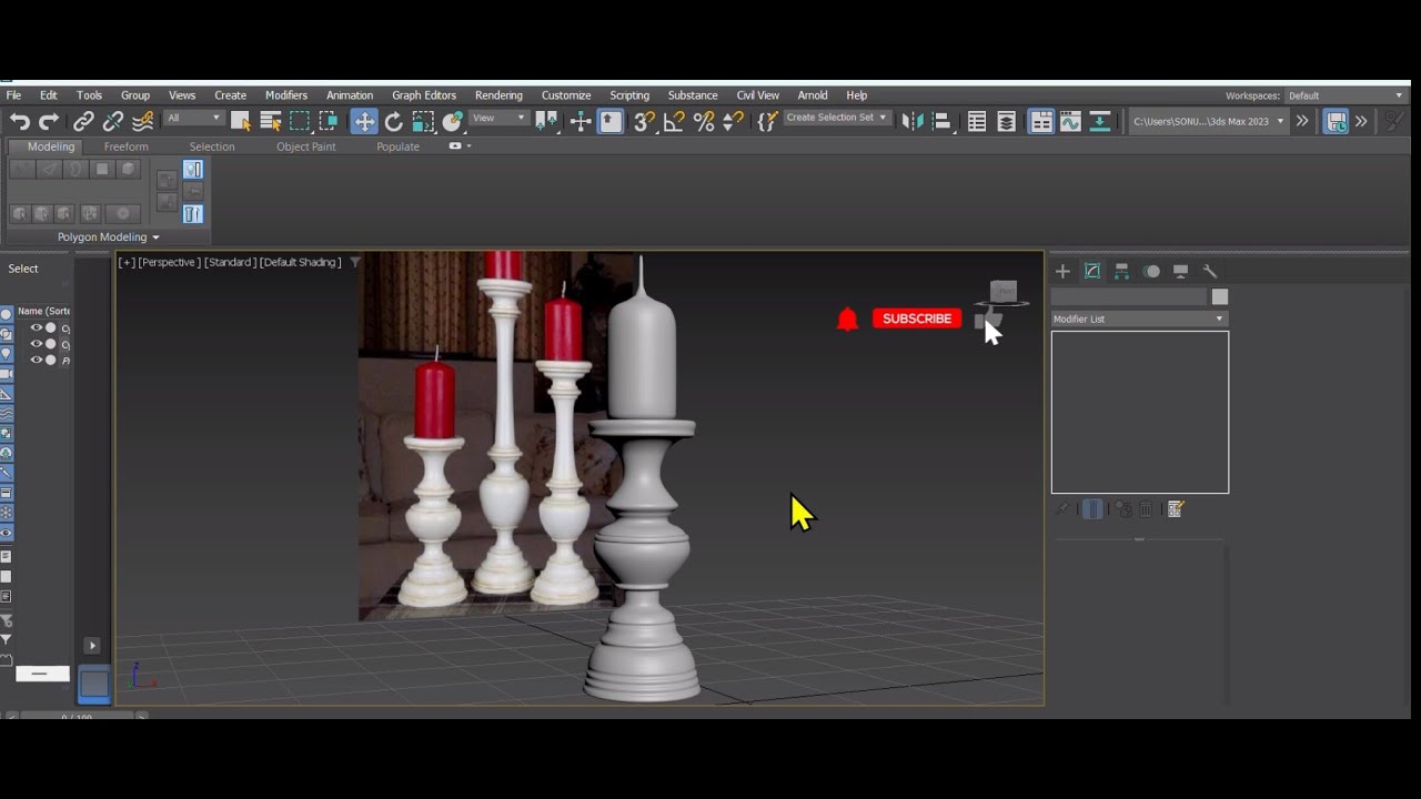 3DS MAX TUTORIAL | MODELING IN 3DS MAX | 3DS MAX | 3DS MODELING | - YouTube