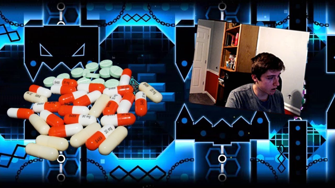 "PLAYING GEOMETRY DASH ON DRUGS!" - YouTube