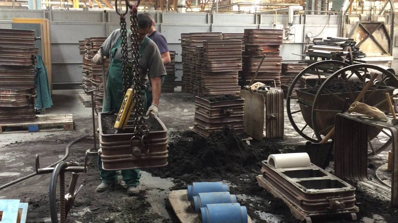 Cast Basalt Factory Workers - YouTube