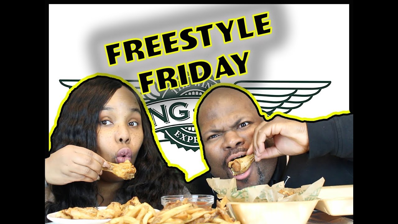 WINGSTOP MUKBANG | FREESTYLE FRIDAY | LEMON PEPPER WINGS | FRIES ...