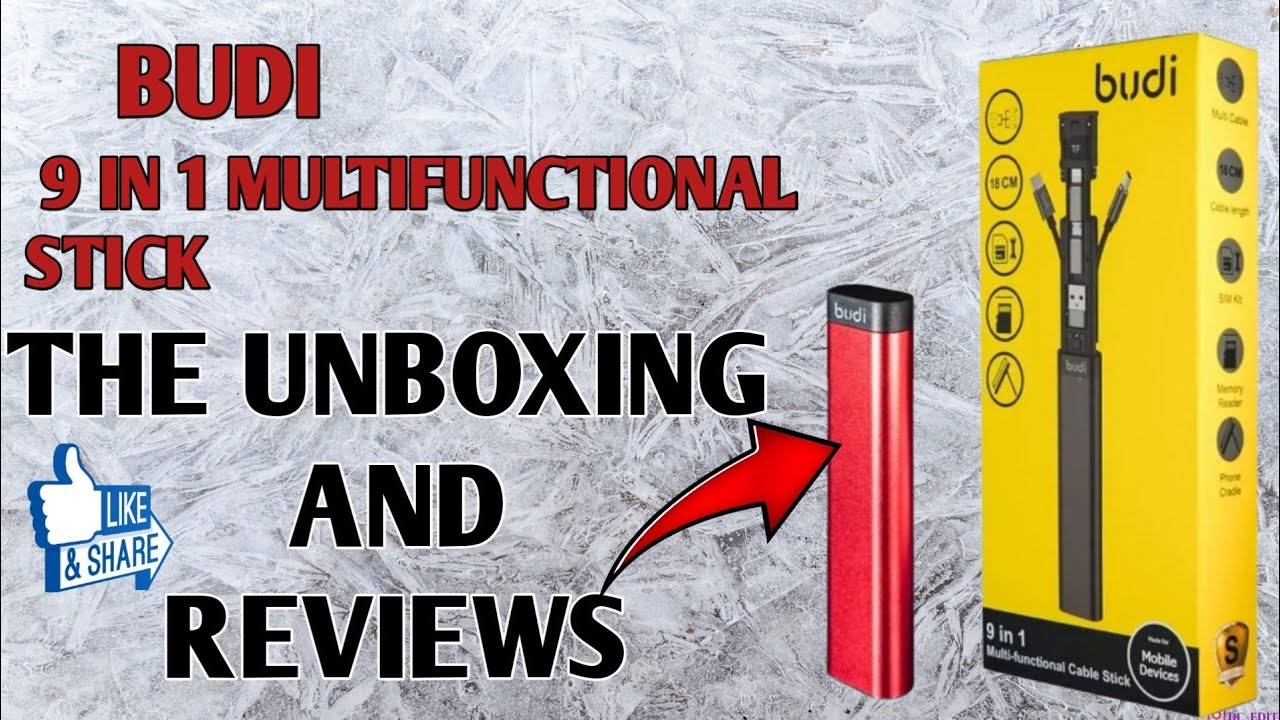 BUDI 9 IN 1 MULTIFUNCTIONAL STICK || UNBOXING AND REVIEWS - YouTube