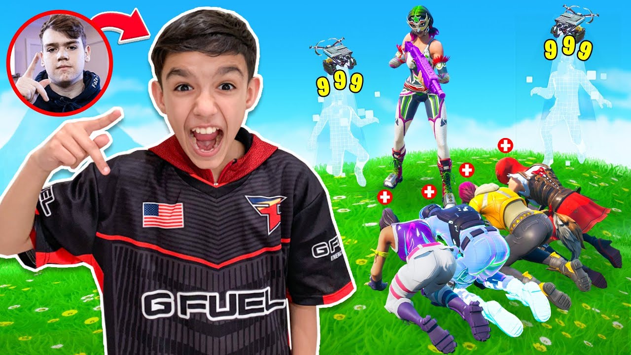 I Played Fortnite Like FaZe Mongraal For 24 Hours! (13 Year Old) - YouTube
