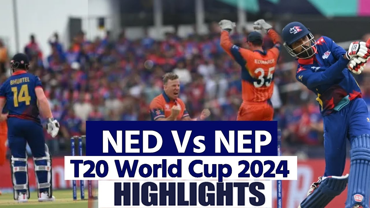 Netherlands vs Nepal T20 World Cup 2024 7th Match Highlights: NED vs ...