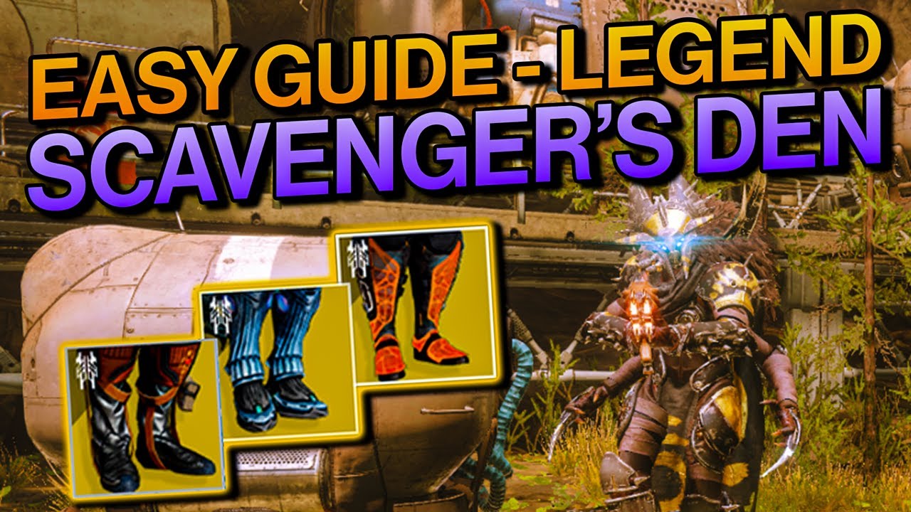 Destiny 2: Platinum SCAVENGER'S DEN Legend Lost Sector Guide - Simple ...