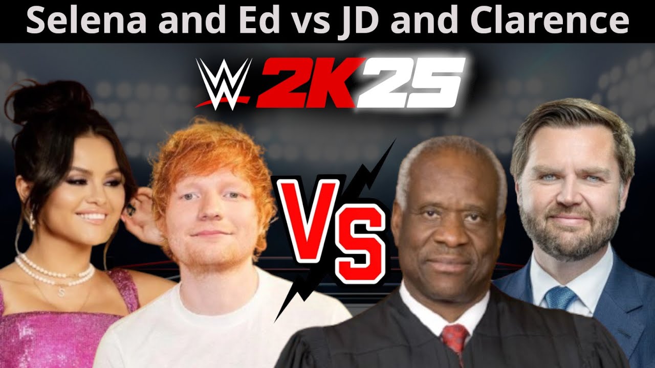 Selena Gomez and Ed Sheeran vs JD Vance and Clarence Thomas - YouTube