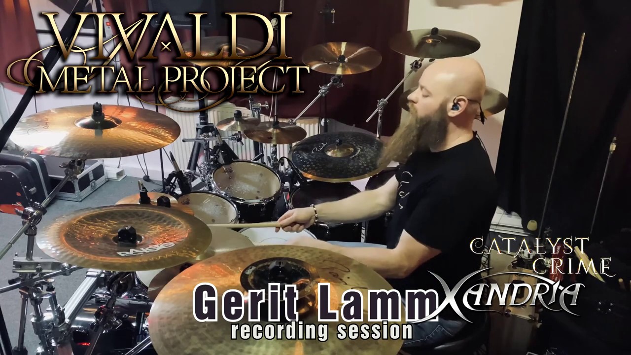 Drummer Gerit Lamm (Xandria) - Sneak peek of the recording session for ...