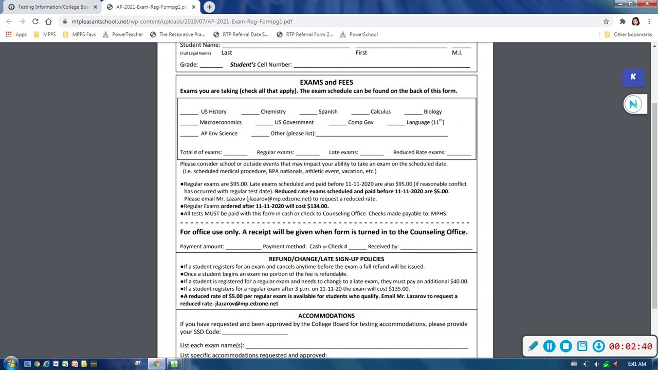 How to sign up for AP exams - YouTube