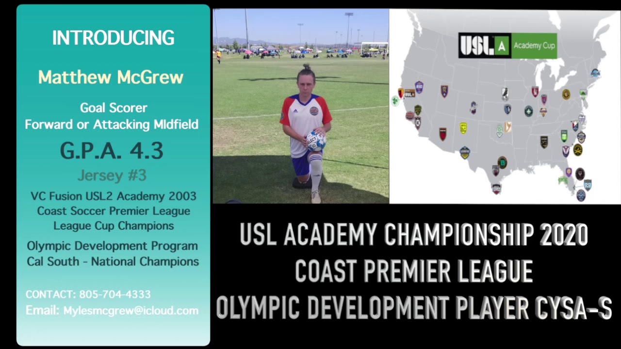 Matthew McGrew Soccer Highlight Video - YouTube