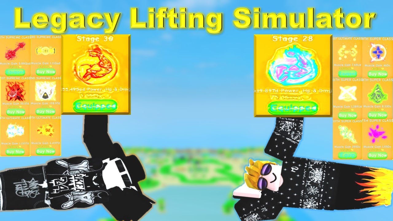 🔥28 И 30 СТАДИЯ ВМЕСТЕ С YaNoYe В Legacy Lifting Simulator / КОЛЛАБ С ...