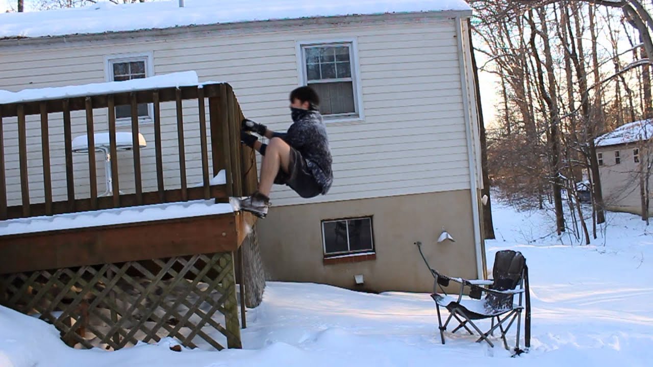 Snow ninja tricks - YouTube