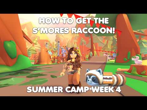 SO bekommst du den S'mores-Waschbären! Sommercamp Woche 4 in Adopt Me!