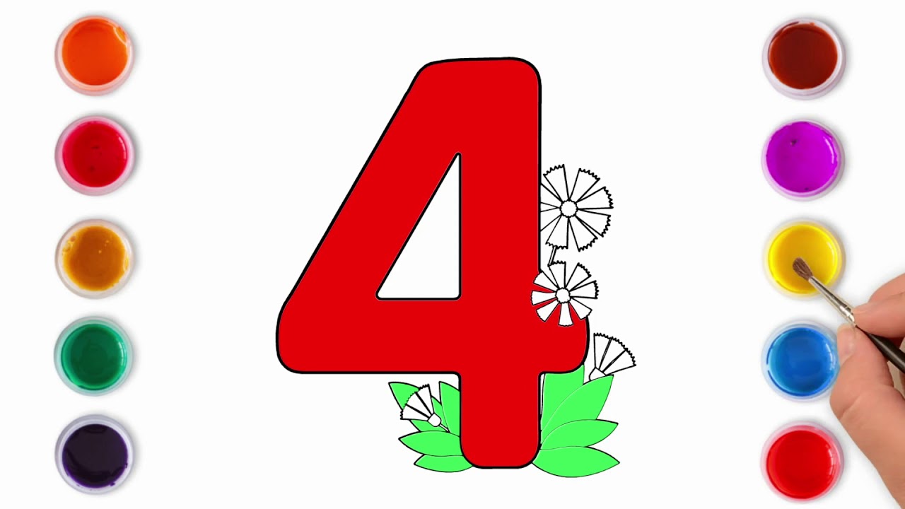 Colour with us - Number (4) Four - SoSavvy Sisters - YouTube