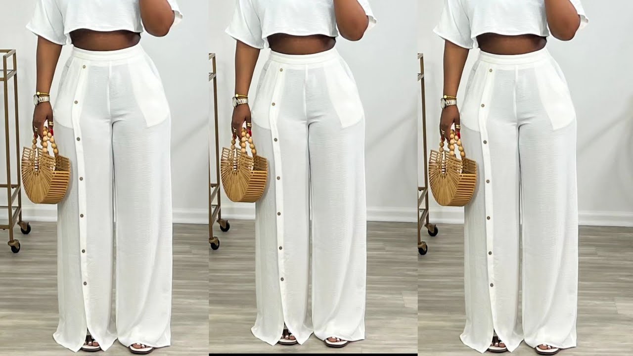 How to Cut and Sew Pant Trouser with Perfect Crotch and Front Slit ...