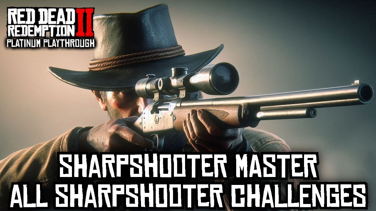 All Sharpshooter Challenges Lets Platinum Red Dead Redemption 2 - YouTube