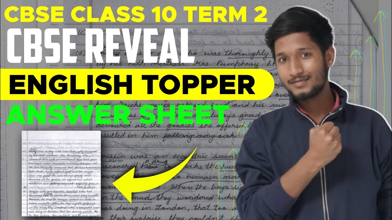 CBSE Officially Reveal Toppers Answer Sheet of Class 10th English | 😍 ...