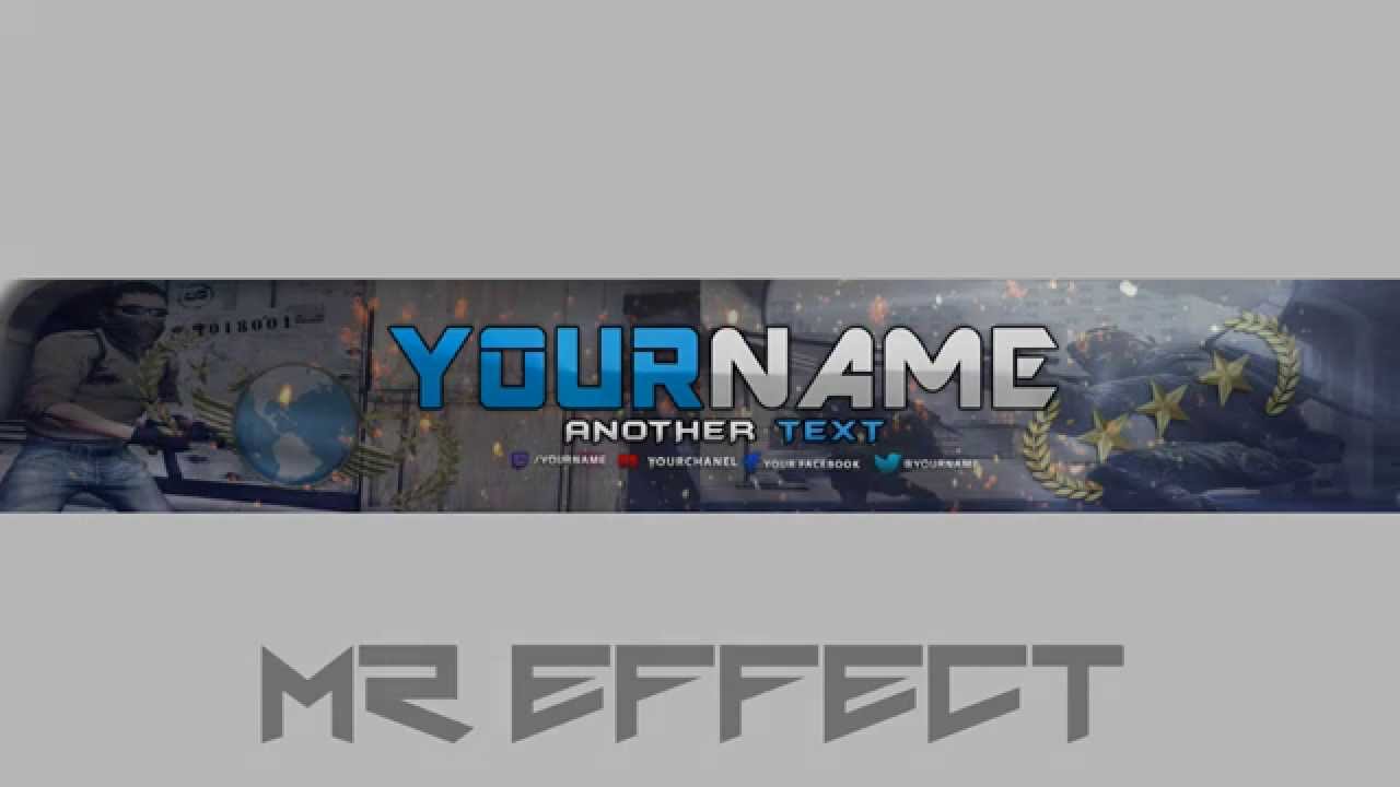 |CS:GO| Banner Free Template - YouTube