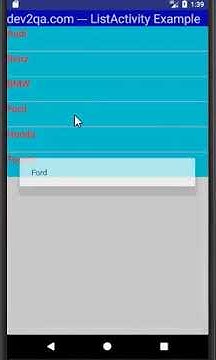 android listactivity array adapter example - YouTube