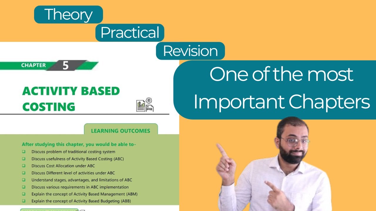 Activity Based Costing ABC Revision CA Inter Costing Ch 5 ICAI Activity Based Costing ABC Revision CA Inter Costing Ch 5 ICAI