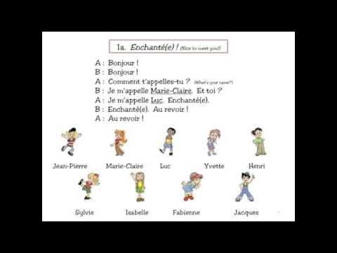 example : conversation 1a in French - YouTube