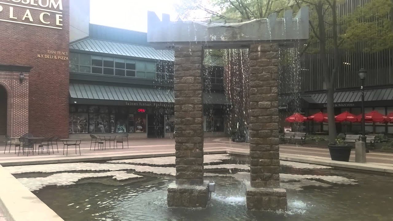 Salem, MA - Artist Water Fountain on Essex Street - YouTube