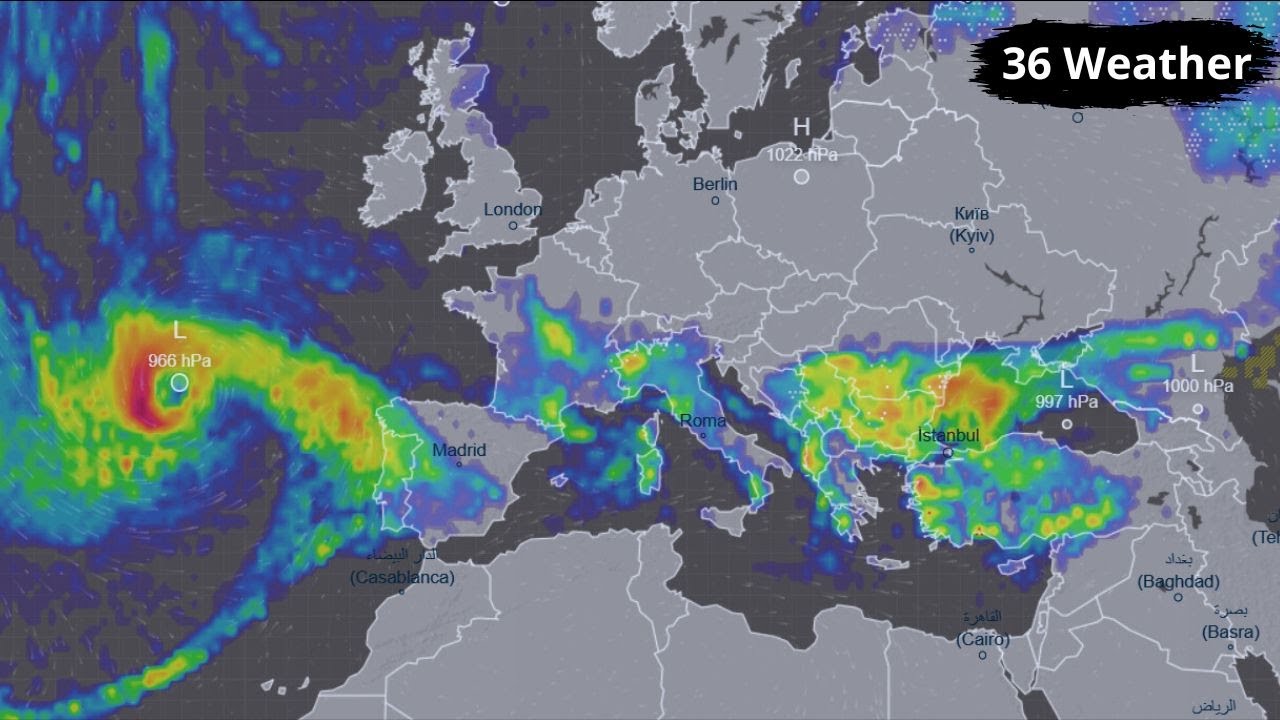Europe Weather | March 19 , 2025 - ECMWF Model , Precipitation ( Rain ...