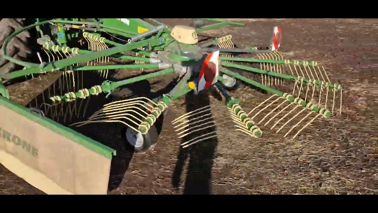 Krone Swadro S460 Single Rotor Rake - YouTube