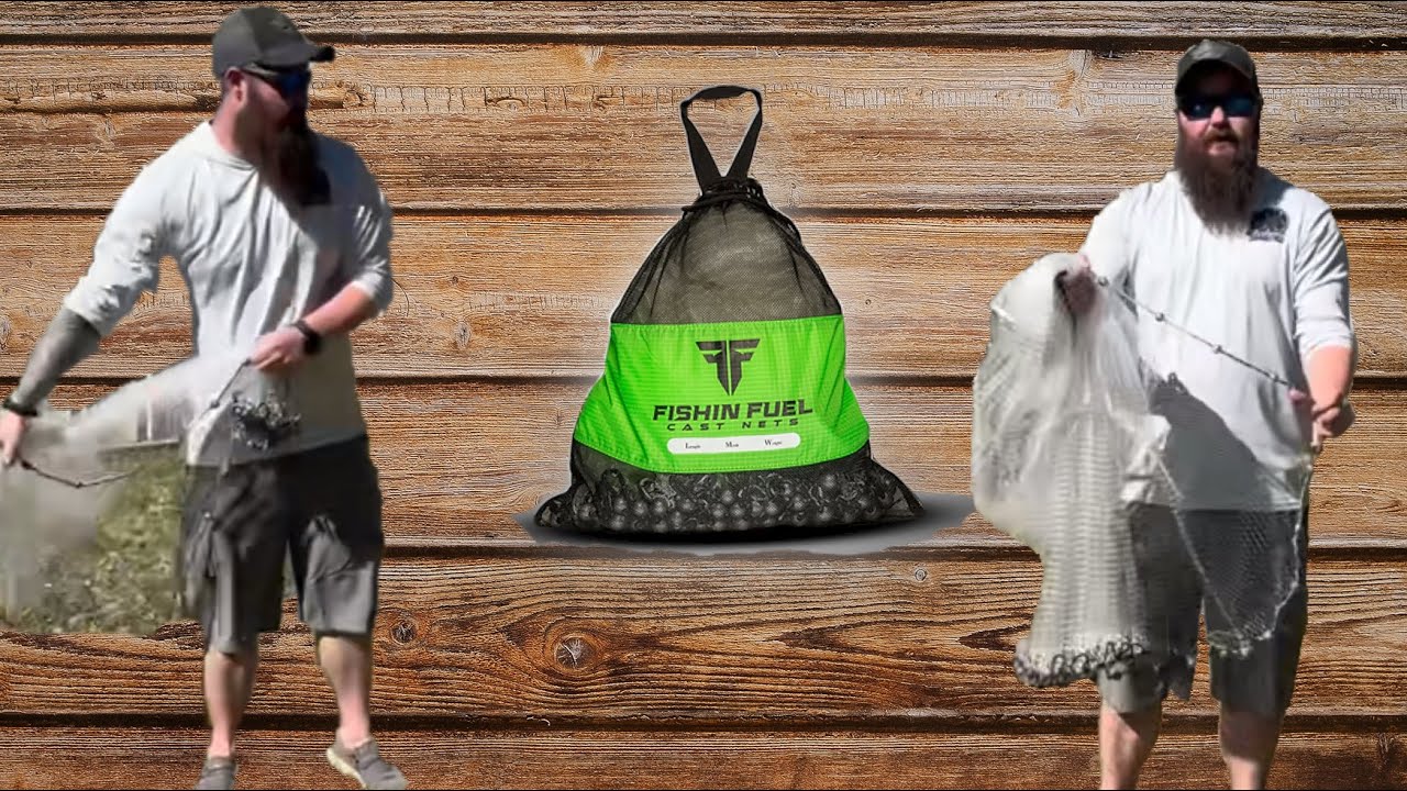 Easiest And Best Way To Throw A Cast Net For Gizzard Shad - YouTube