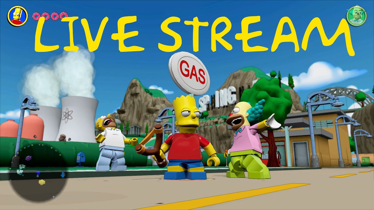 LEGO Dimensions Free Roam Live Stream! THE SIMPSONS Adventure World ...