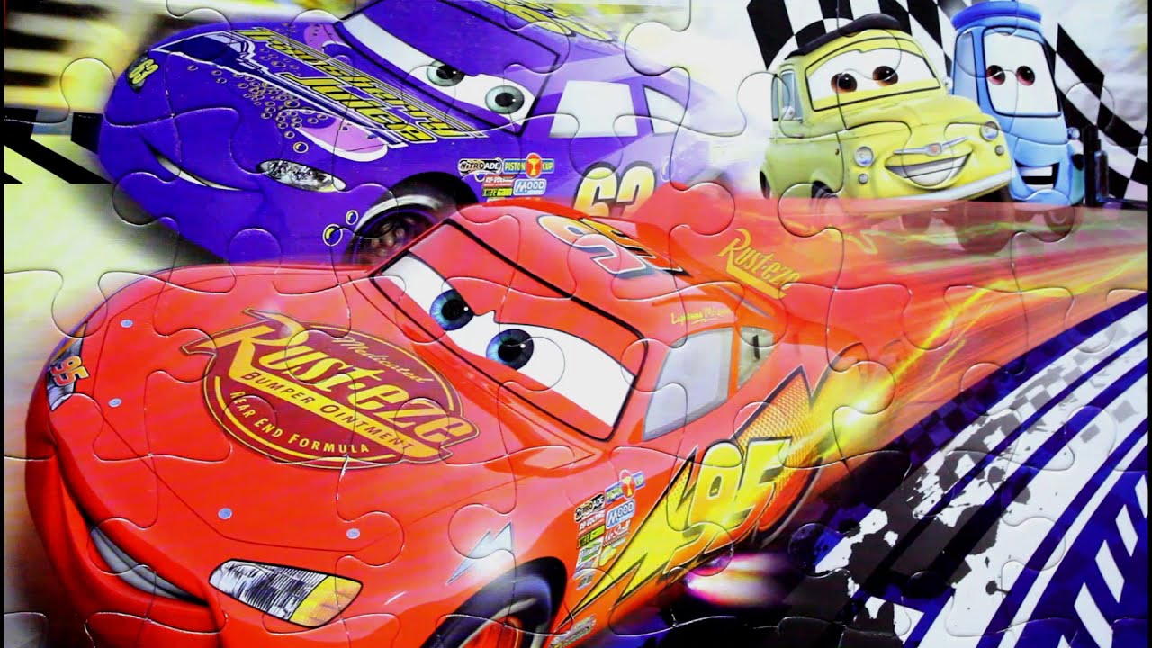 Red Car puzzle ,13,for kids *Jigsaw puzzle - YouTube