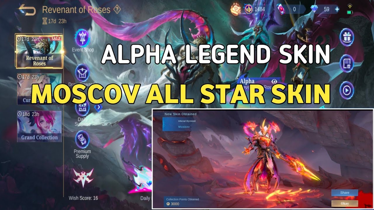 MOSCOV ALL STAR SKIN INSTEAD OF ALPHA LEGEND SKIN WHY??? - YouTube