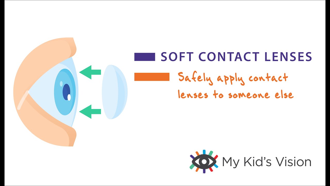 How to apply a soft contact lens to someone else's eye - YouTube