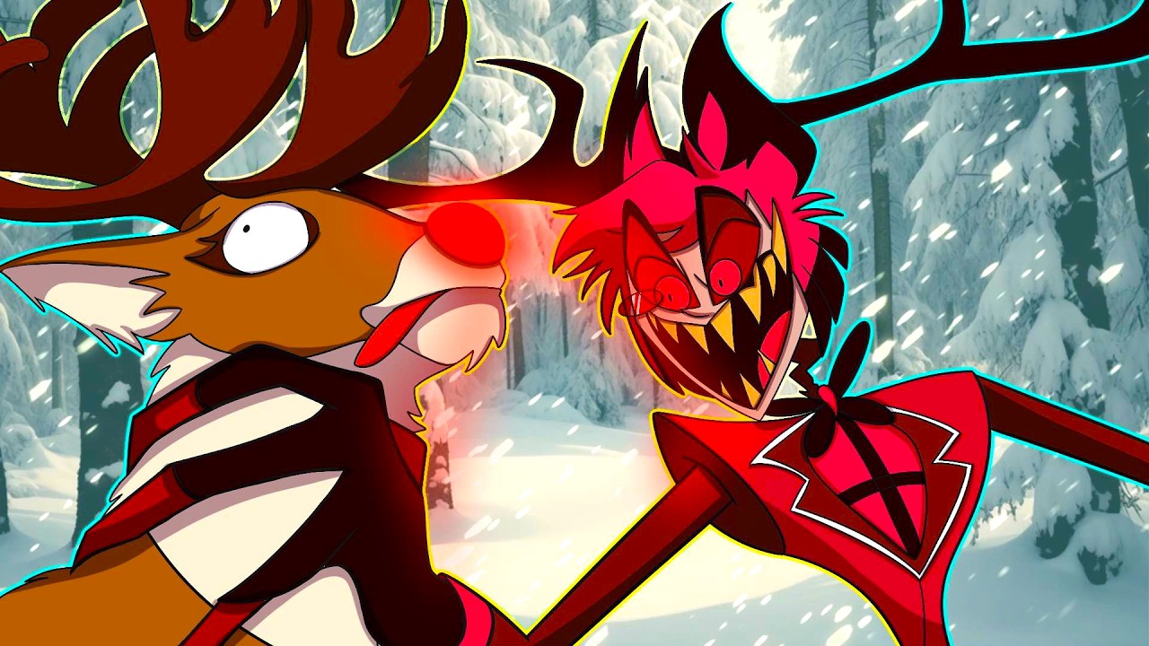 Alastor goes REINDEER HUNTING with the Hazbin Hotel in OH DEER! - YouTube