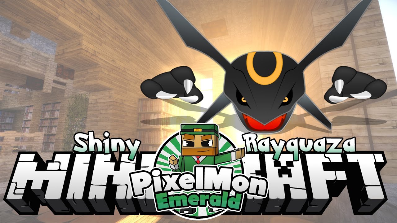 Minecraft Pixelmon Emerald #58 'Shiny Rayquaza' - YouTube