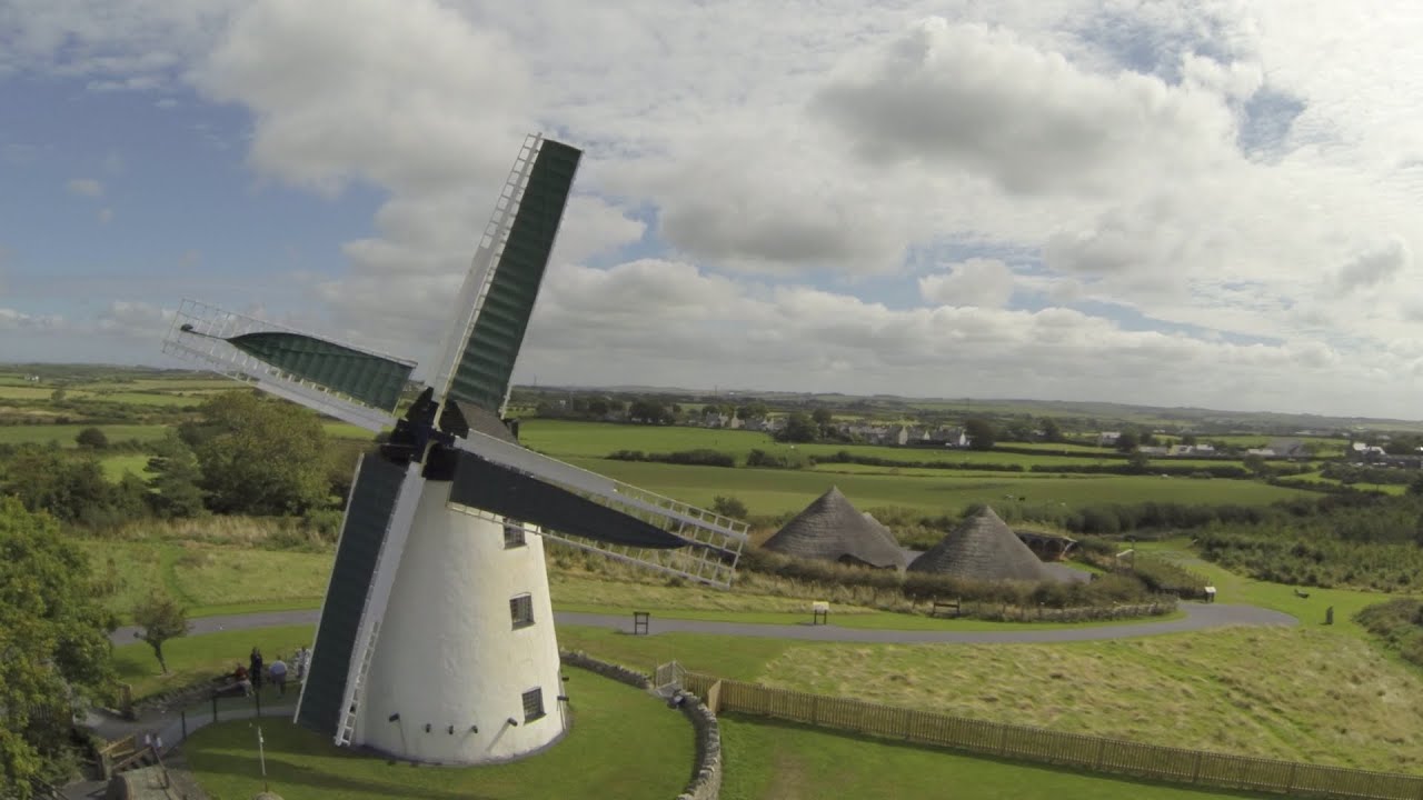 Melin Llynnon - Lynnon Mill - Aerial Video - YouTube