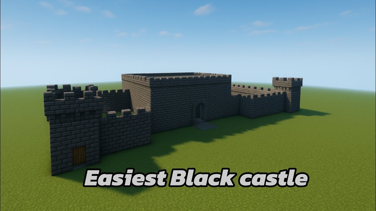 Easiest Black Castle Build in Minecraft 🏰 | Survival & Creative - YouTube