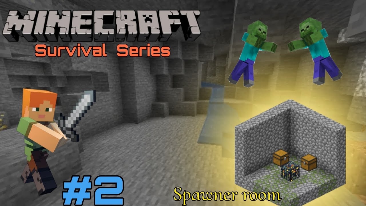 I got a spawner room in minecraft PE | #2 #minecraft - YouTube