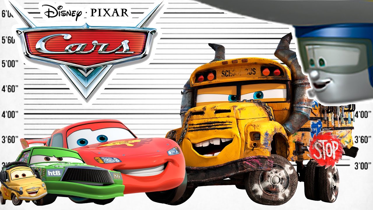 Cars Size Comparison | Biggest Characters of Cars cartoon | Satisfying ...