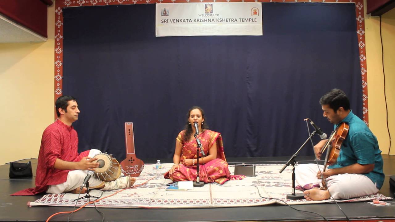 Raksha Rao singing Pahi Pahi Parvataraaja Kumari at Shree Venkata ...