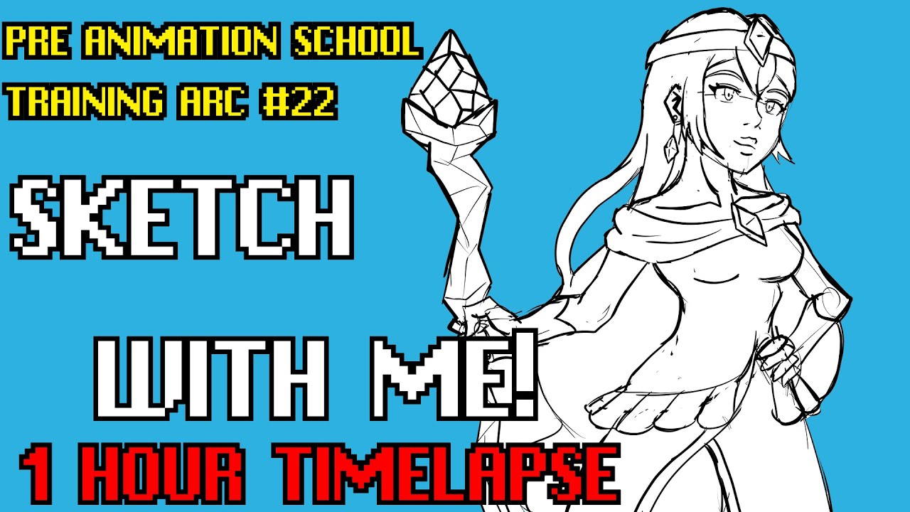PRE ANIMATION SCHOOL TRAINING ARC PART 22 - Sketch with me! - YouTube