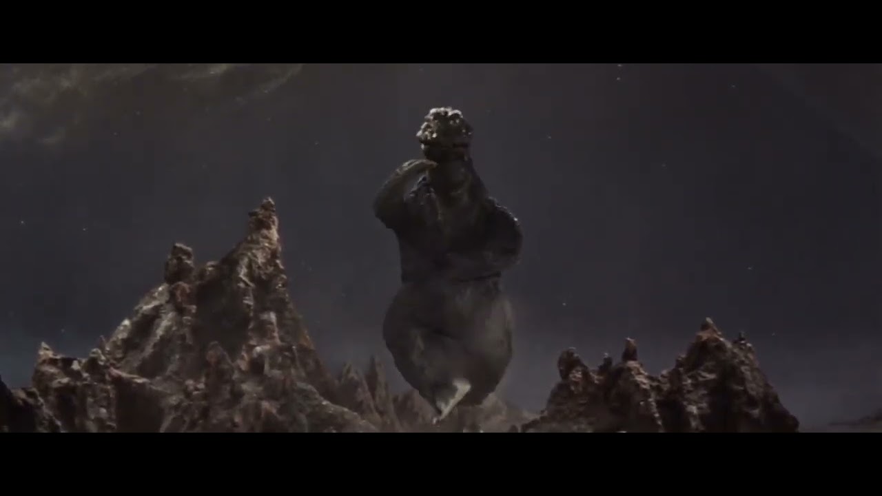 Invasion of Astro monster (1965) Godzilla victory dance (Japanese ...
